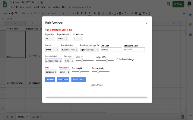Bulk Barcode QRCode Generator for Sheet Makers and Employees (2025 ...