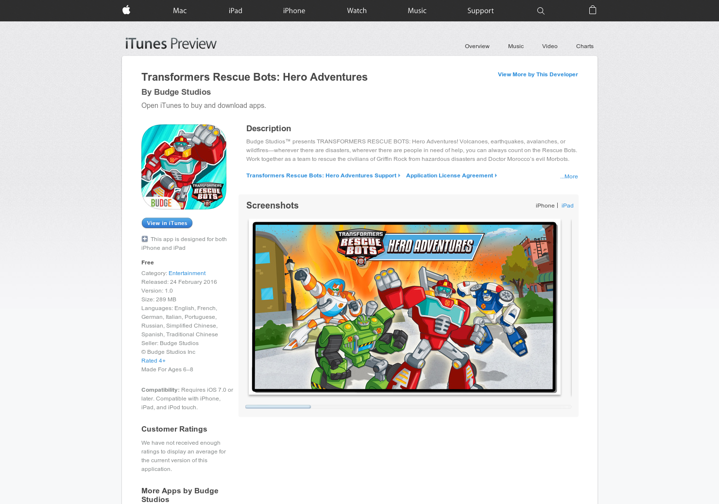 Transformers Rescue Bots: Hero Adventures - Product Information, Latest ...