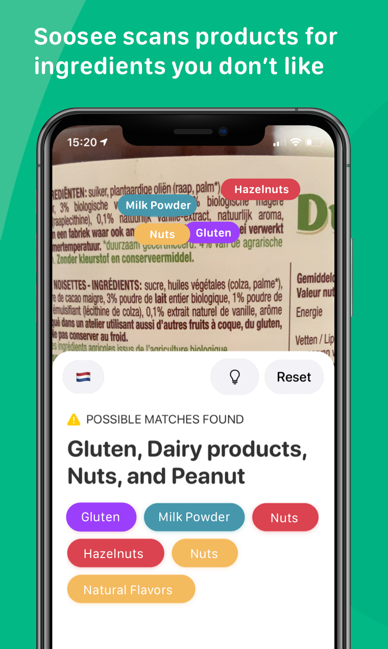 Soosee: AR Ingredient Scanner - Quickly check food for allergens and ...