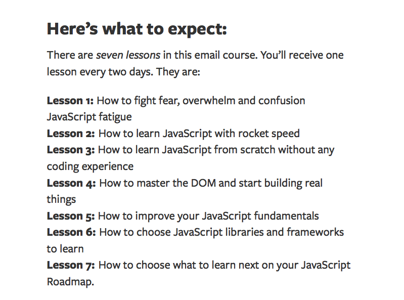 JavaScript Roadmap: An email course to help you learn JavaScript ...