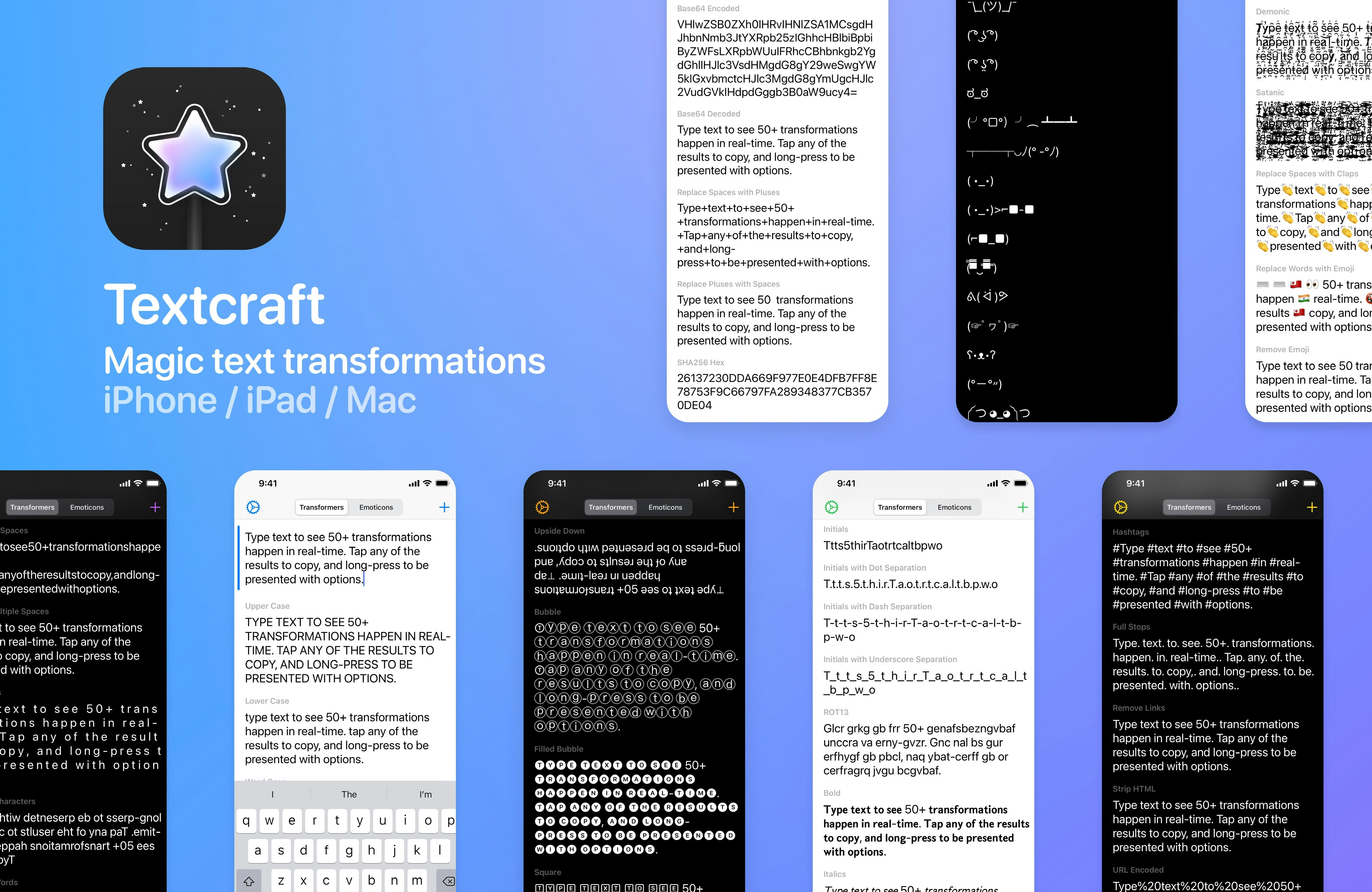Textcraft: Magic text transformations | Product Hunt