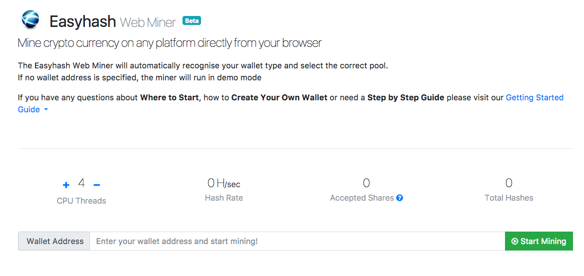 EasyHash Web miner Latest Launches (2025) | Product Hunt