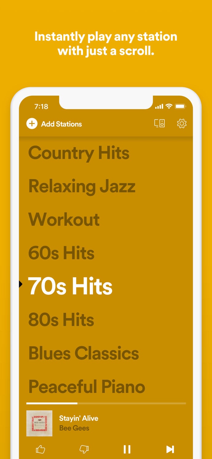Spotify Stations - pick.tools - Pick smarter, build faster.