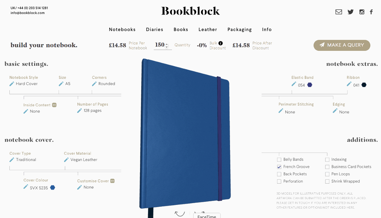Bookblock: Design-led custom notebooks & stationery. | Product Hunt