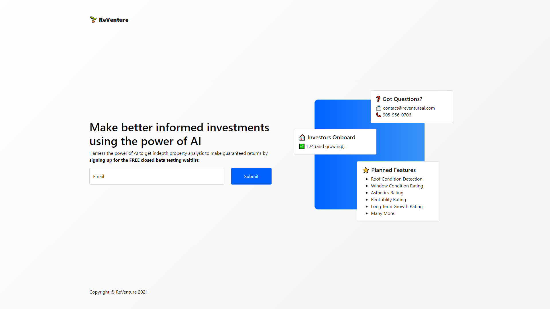 ReVenture: AI Powered Real Estate Investments | Product Hunt