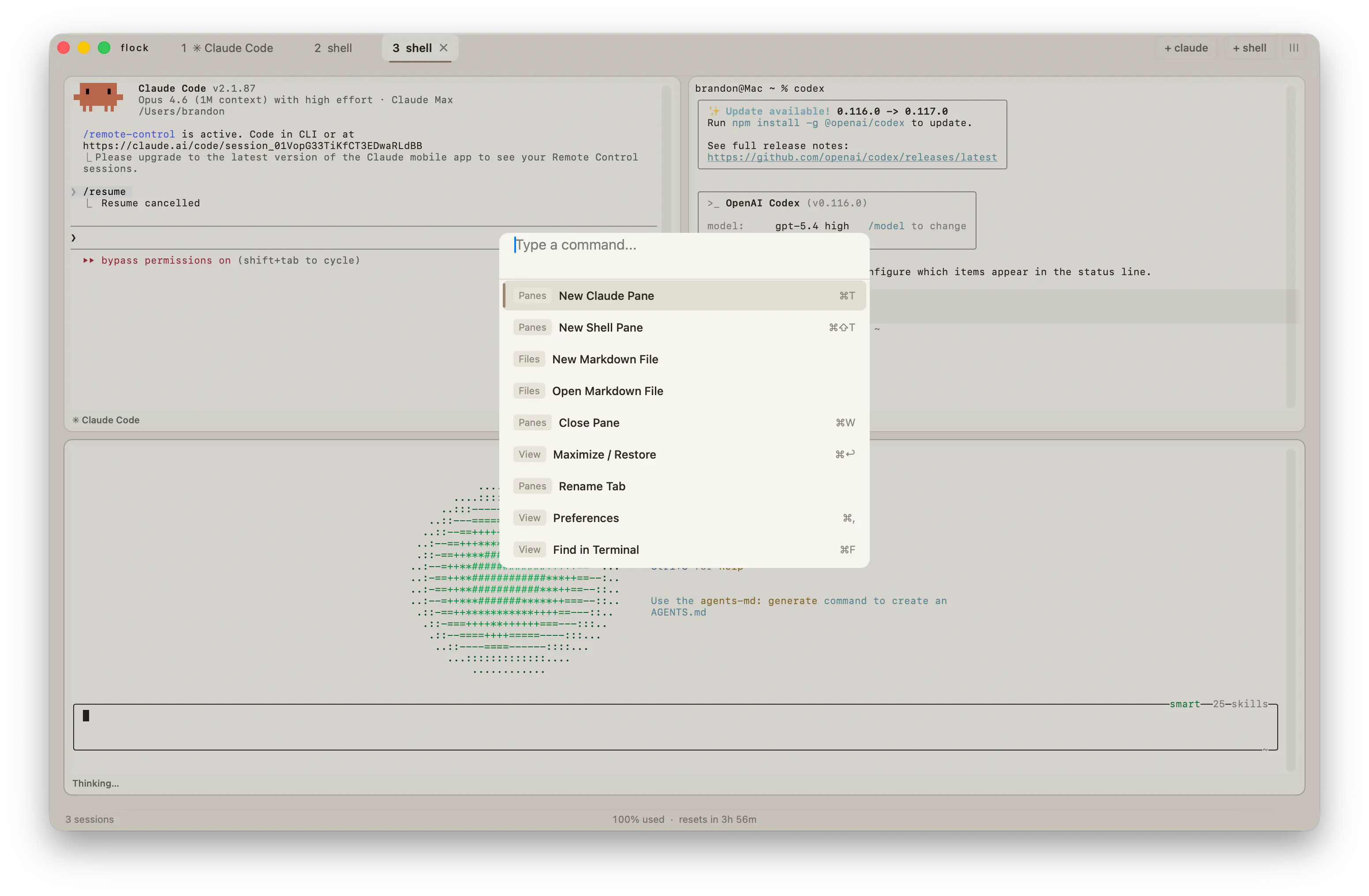 flock: Run a flock of Claude Code (or other agents) in one window ...