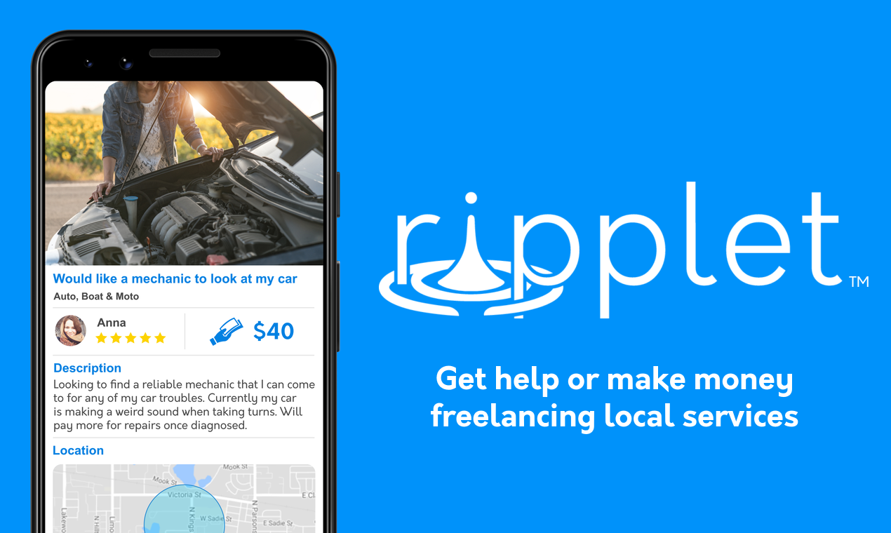 ripplet: freelance local services - ask or provide help to others ...
