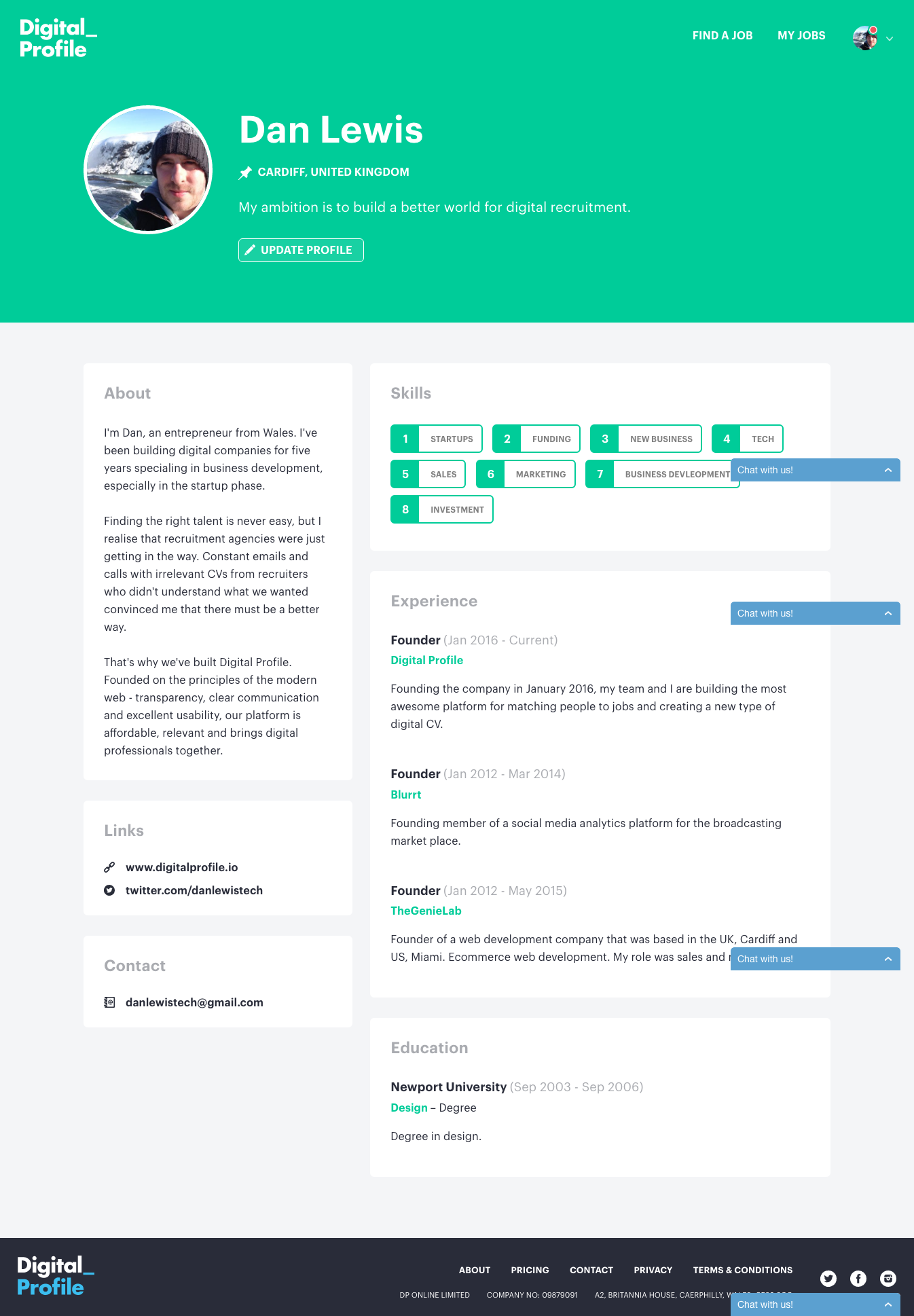 Digital Profile - Matching digital & tech professionals to jobs ...