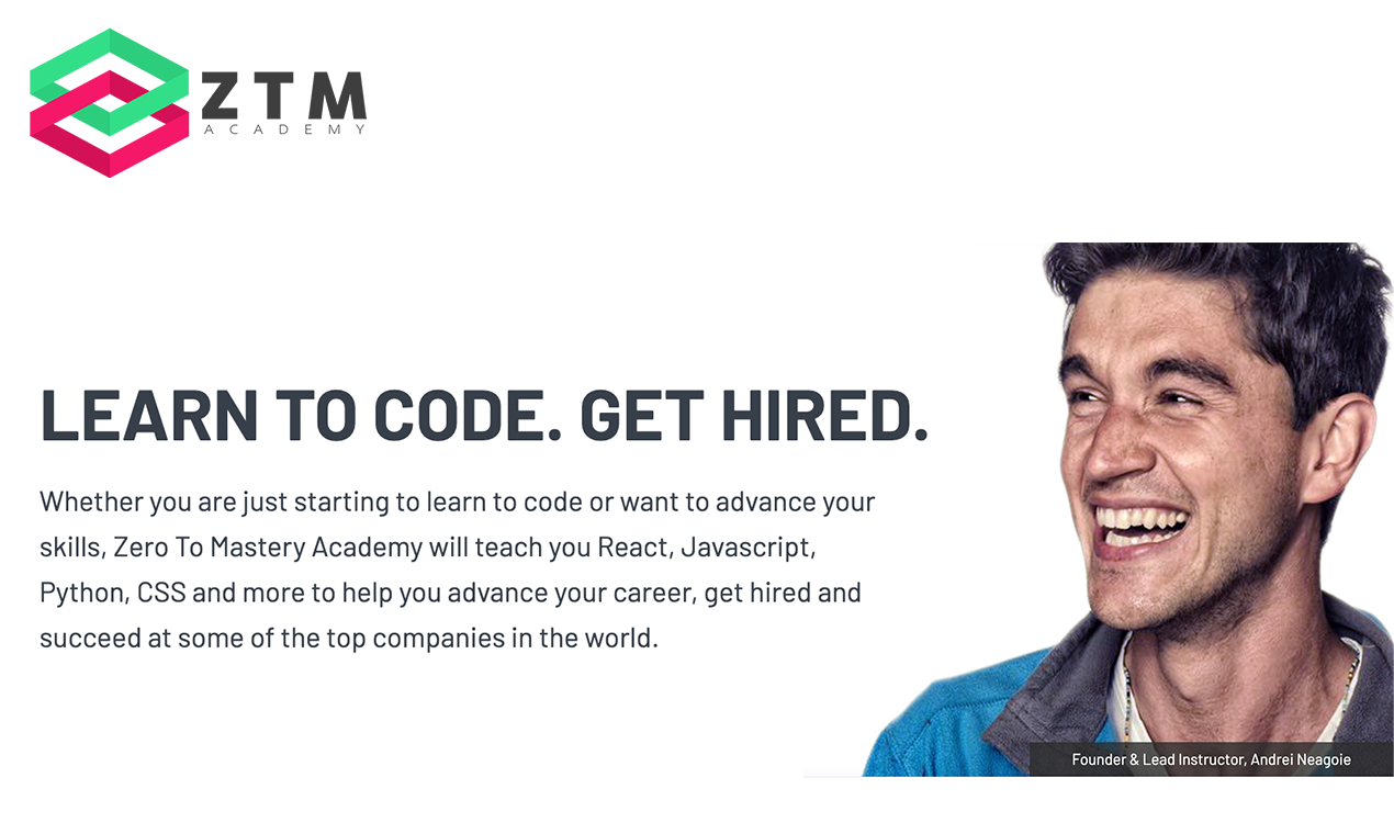 Zero To Mastery Academy: Learn to Code. Get Hired. | Product Hunt