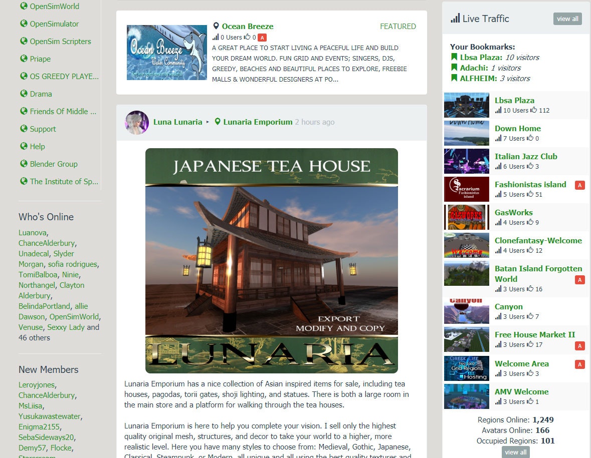 OpenSim World: Thousands of 3D Worlds to Party, Explore, and Socialize ...