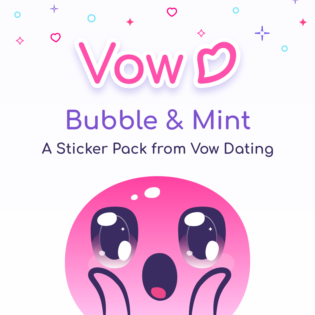 Vow Sticker Pack: Cute iMessage stickers to cheer up your day | Product ...