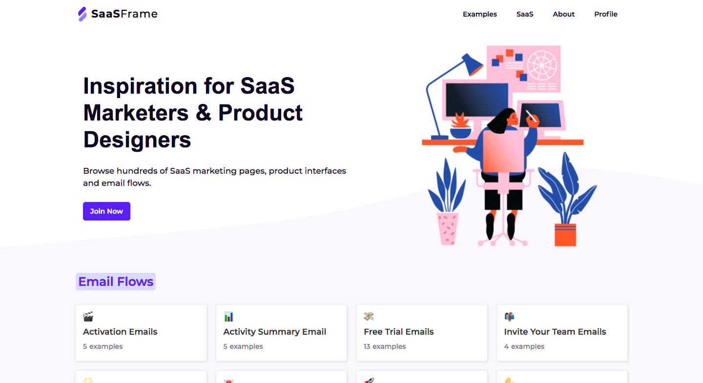 SaaSFrame - Inspiration library for SaaS marketers & product designers ...