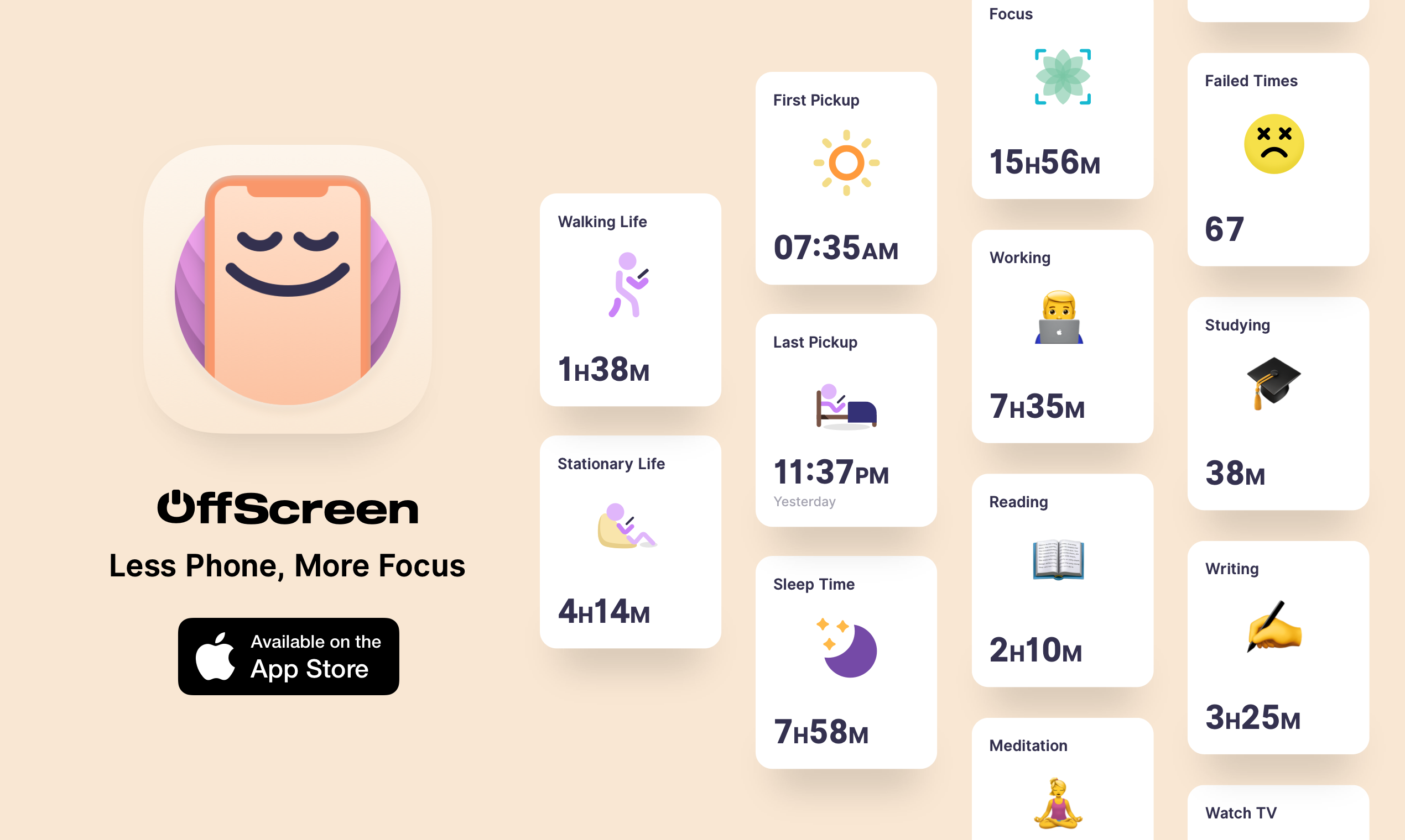 OffScreen: Less phone, more focus. | Product Hunt