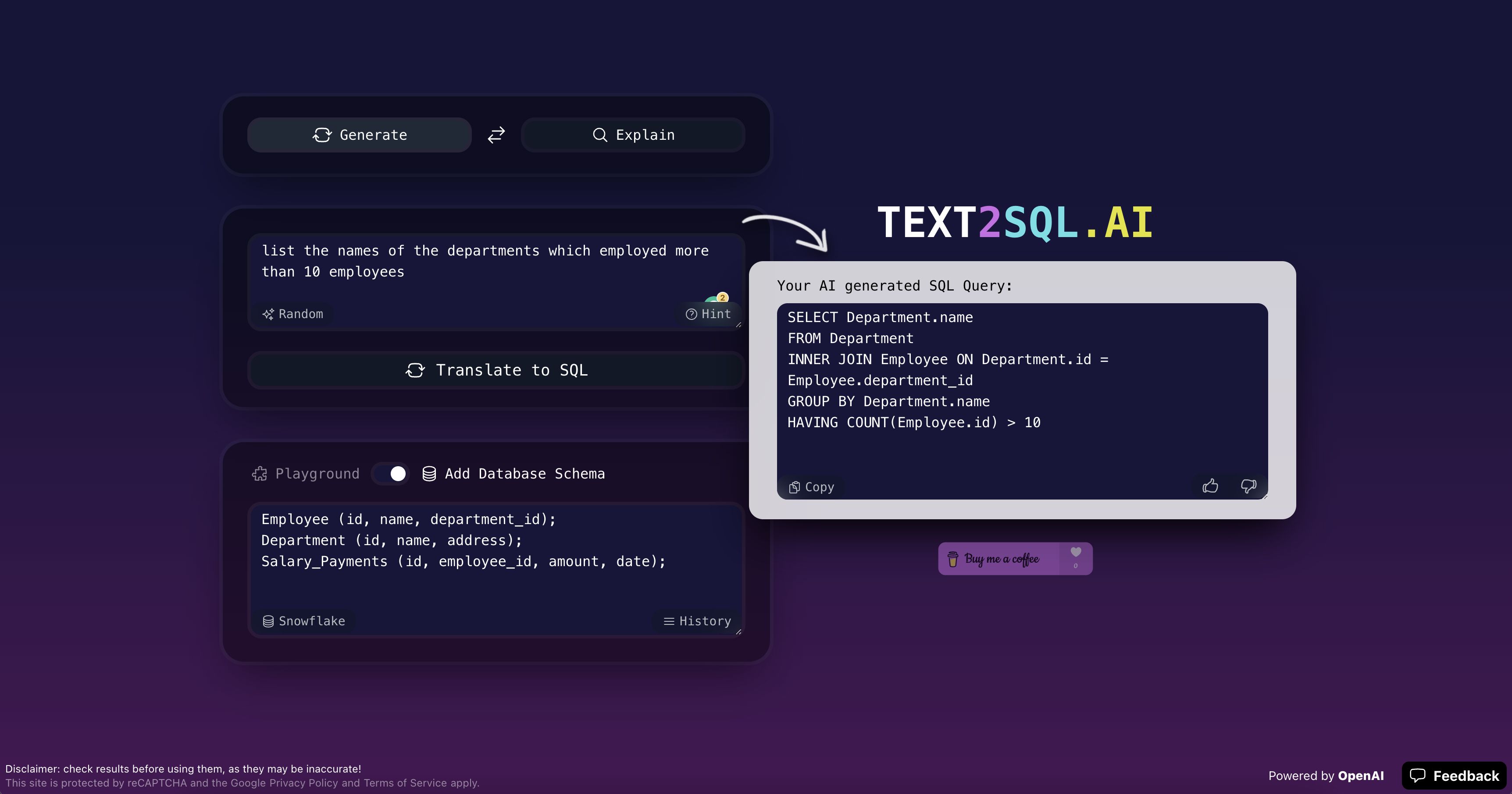 Text2SQL.AI - Product Information, Latest Updates, and Reviews 2023 ...