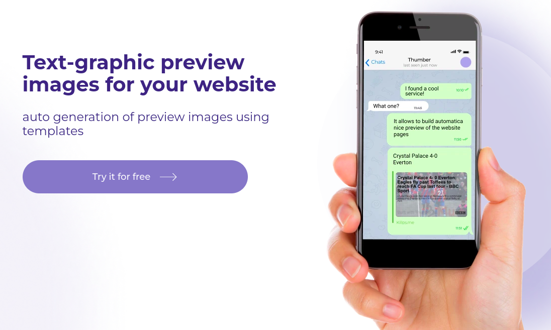 Thumber: Nice thumbnails for links preview | Product Hunt