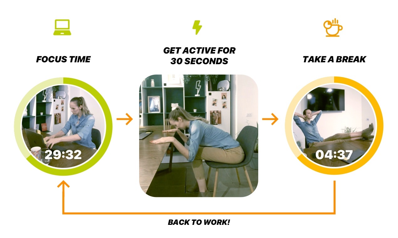 Active Workday: Pomodoro timer that keeps you active at work | Product Hunt