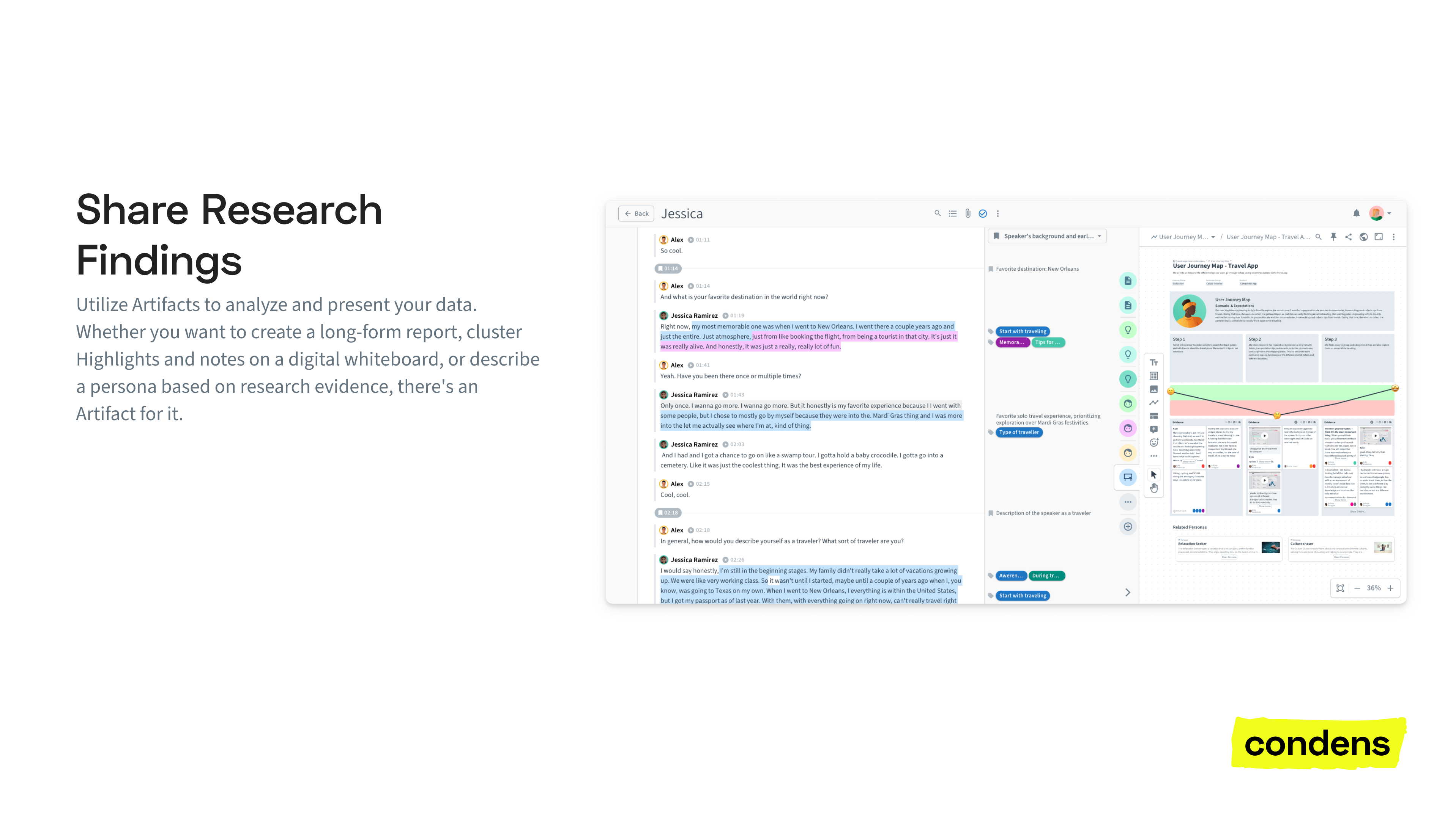 Condens : Supercharge your UX research analysis | Product Hunt
