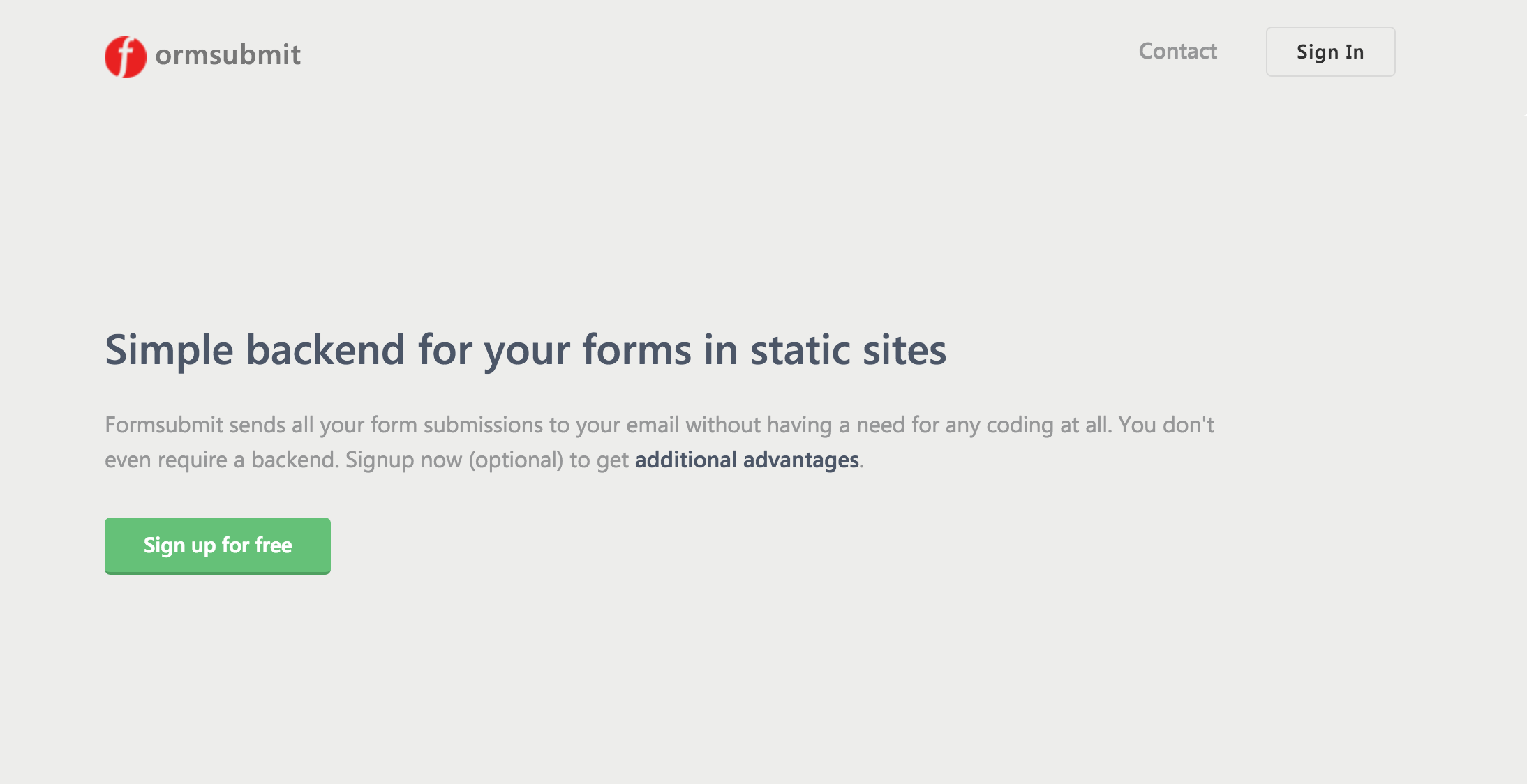 formsubmit: Simple backend for your forms in static sites | Product Hunt