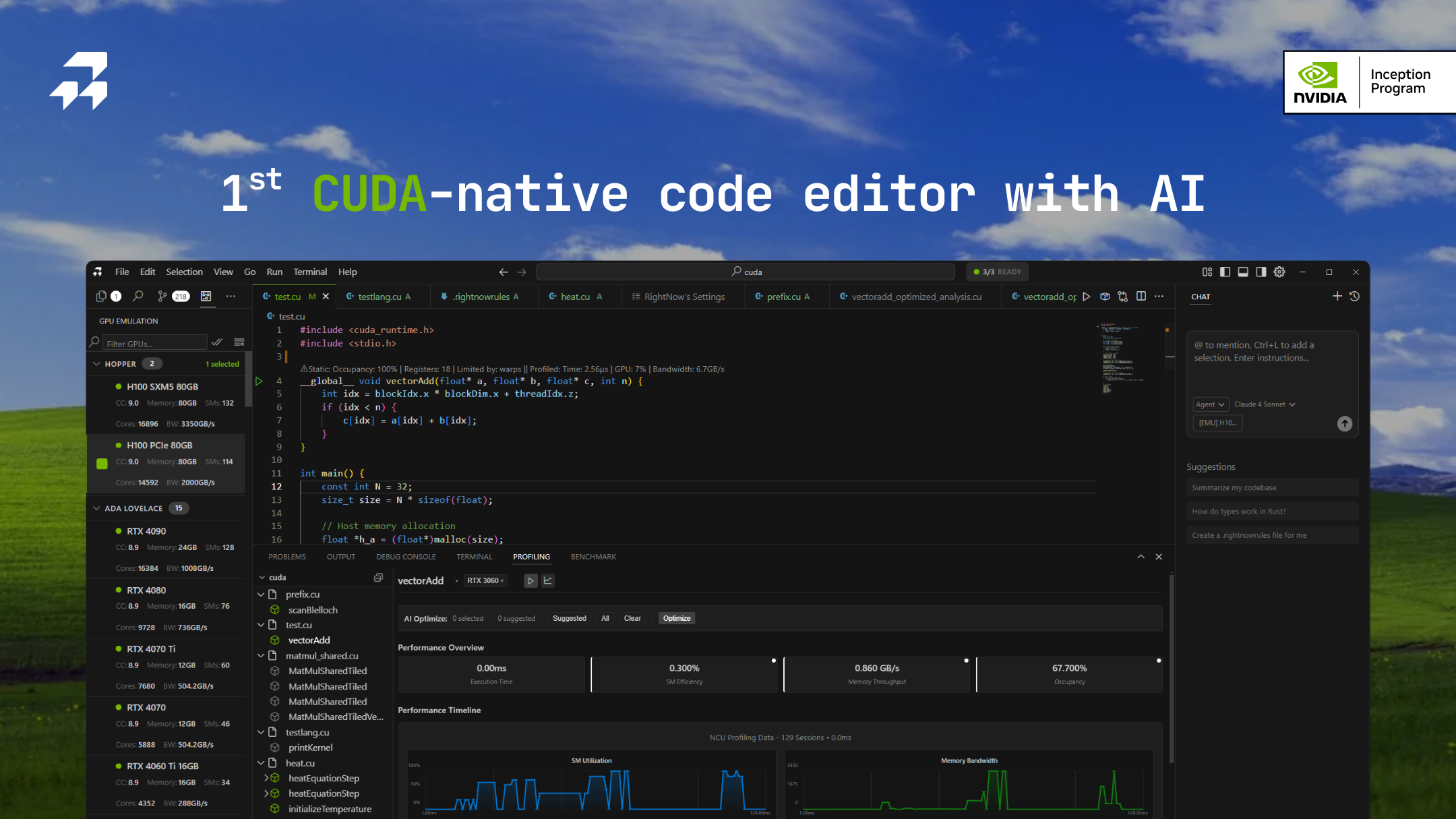 PoweredbyAI - Free ai tools | RightNow CUDA Editor