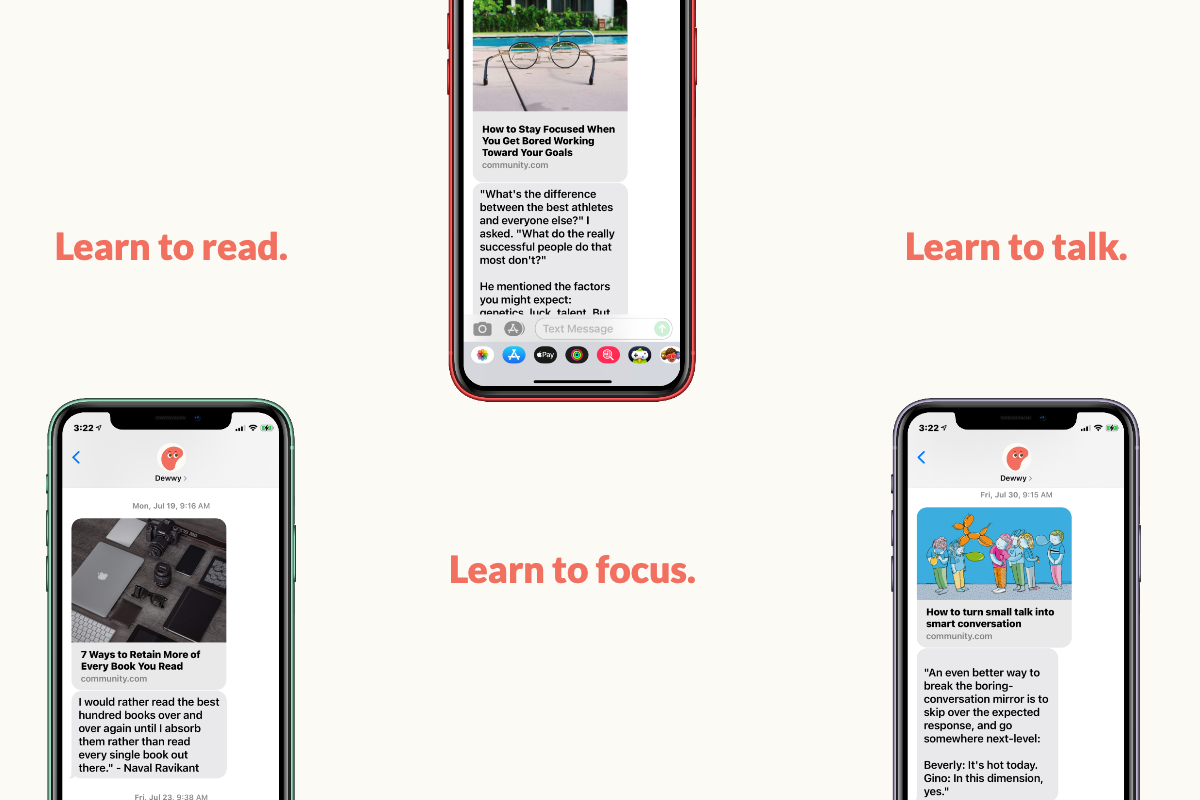 My.com: Personal growth content texted 3x a week | Product Hunt