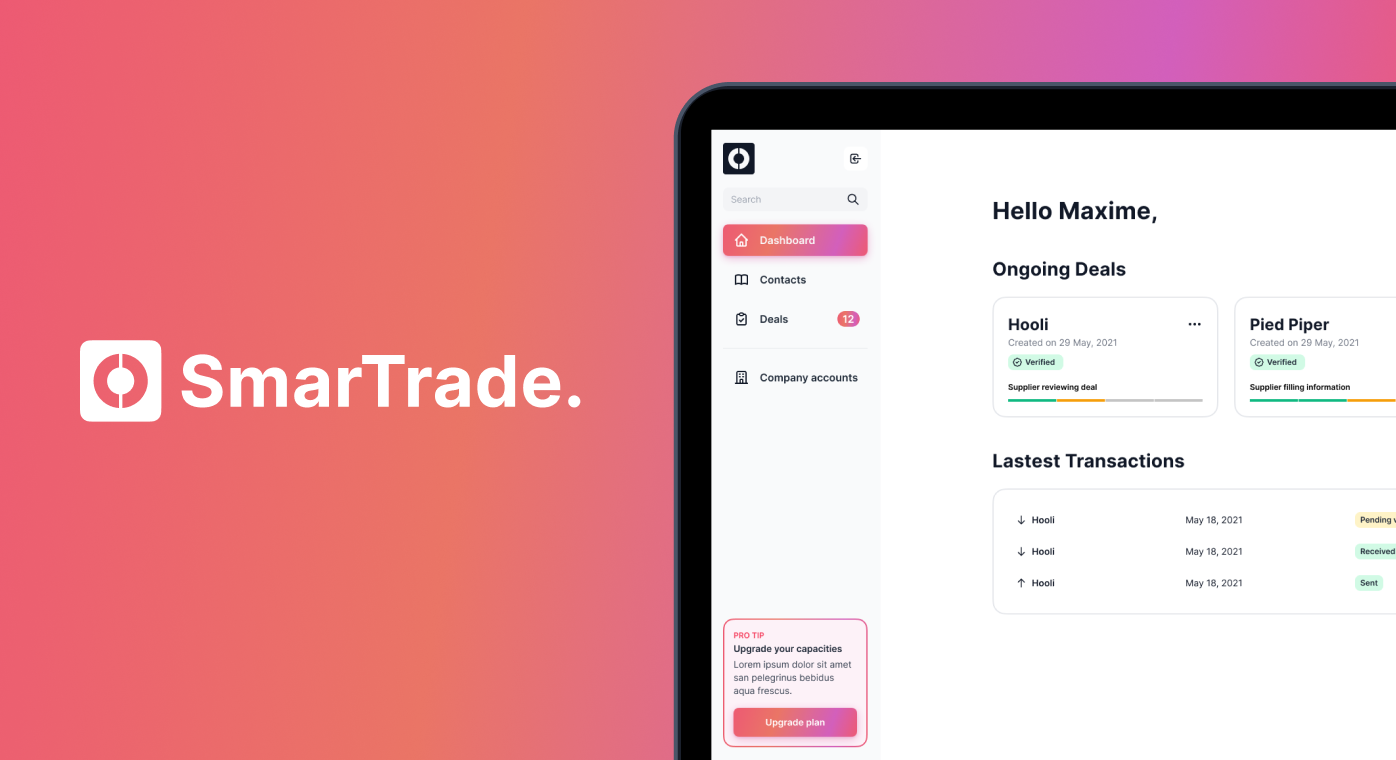 SmarTrade: B2B payment company ensuring business deals | Product Hunt