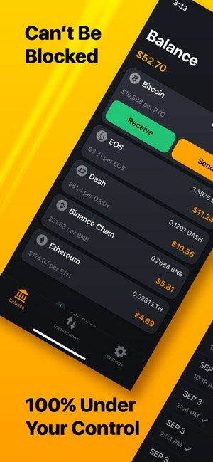 Unstoppable : A mobile wallet for those that value privacy and freedom ...