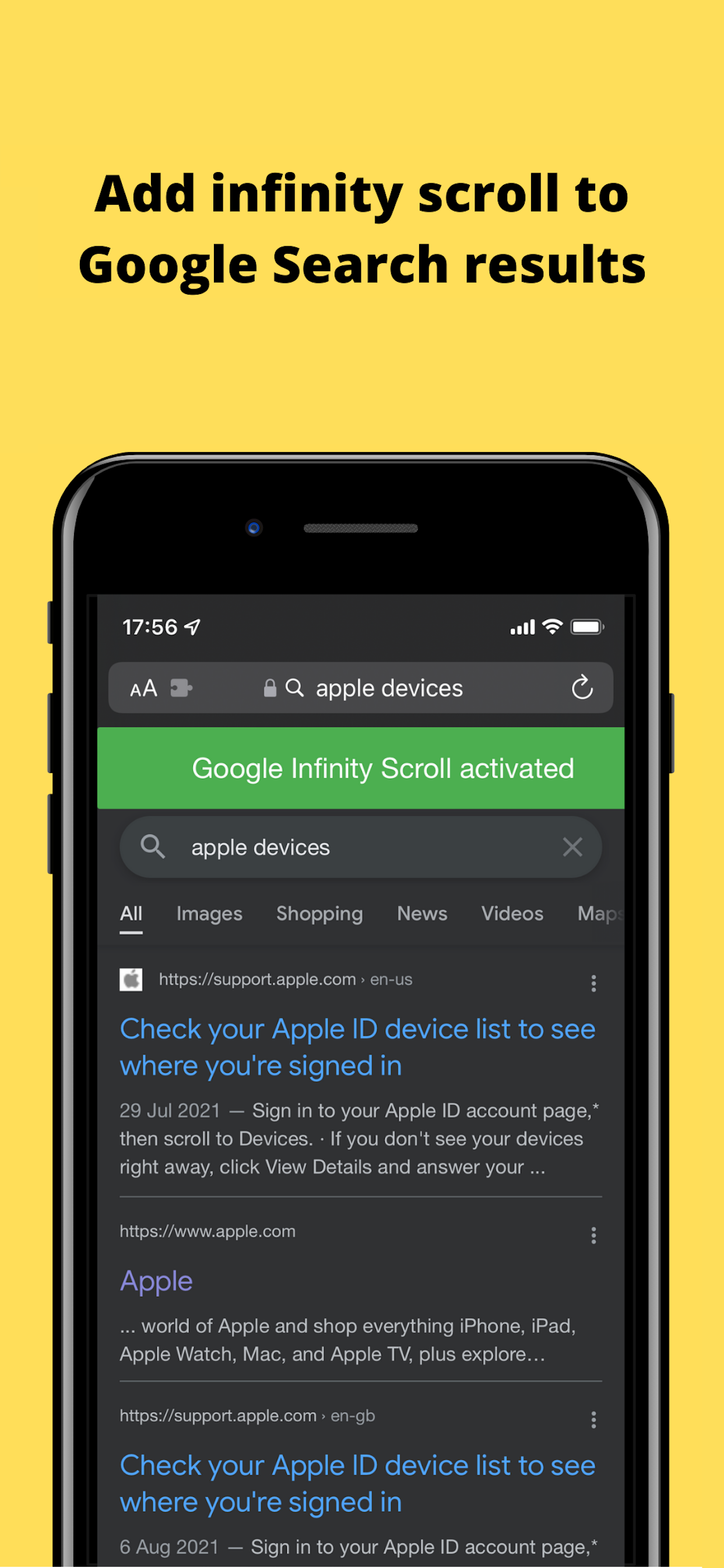 Infinity Search for Safari - Product Information, Latest Updates, and ...