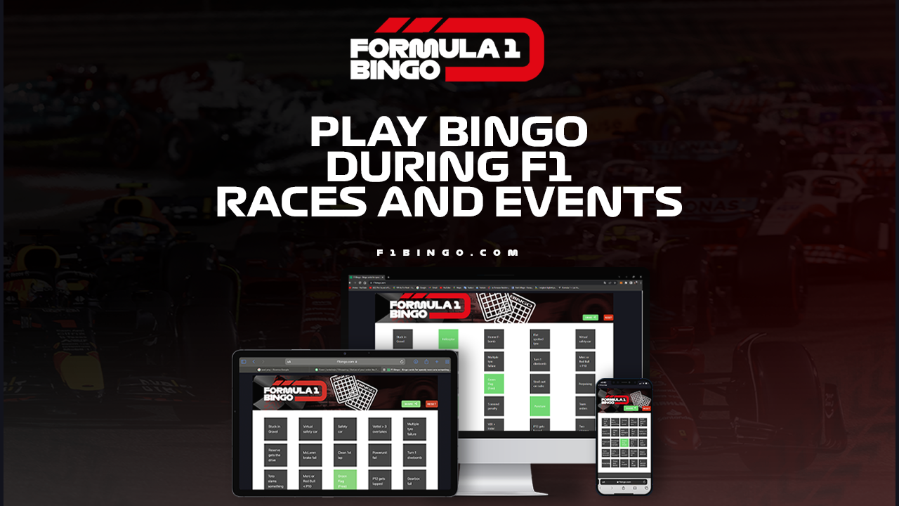 Formula 1 Bingo: Play bingo with speedy race cars competing in Formula ...