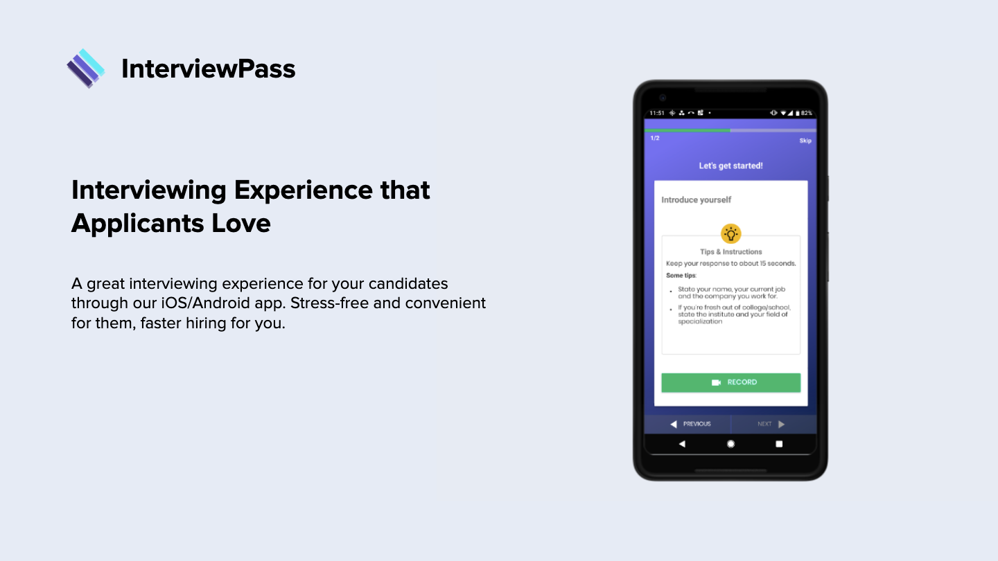 InterviewPass - Automated screening interviews for job applicants ...