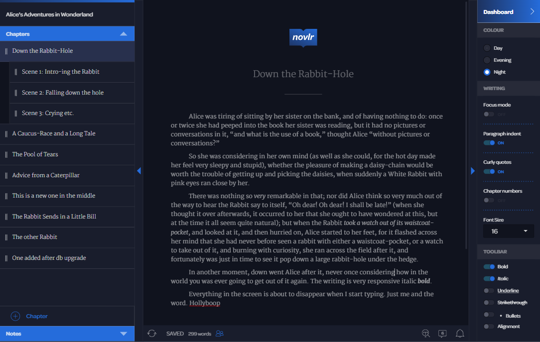 Novlr - Beautiful online novel writing tool to write, edit & publish | Product Hunt