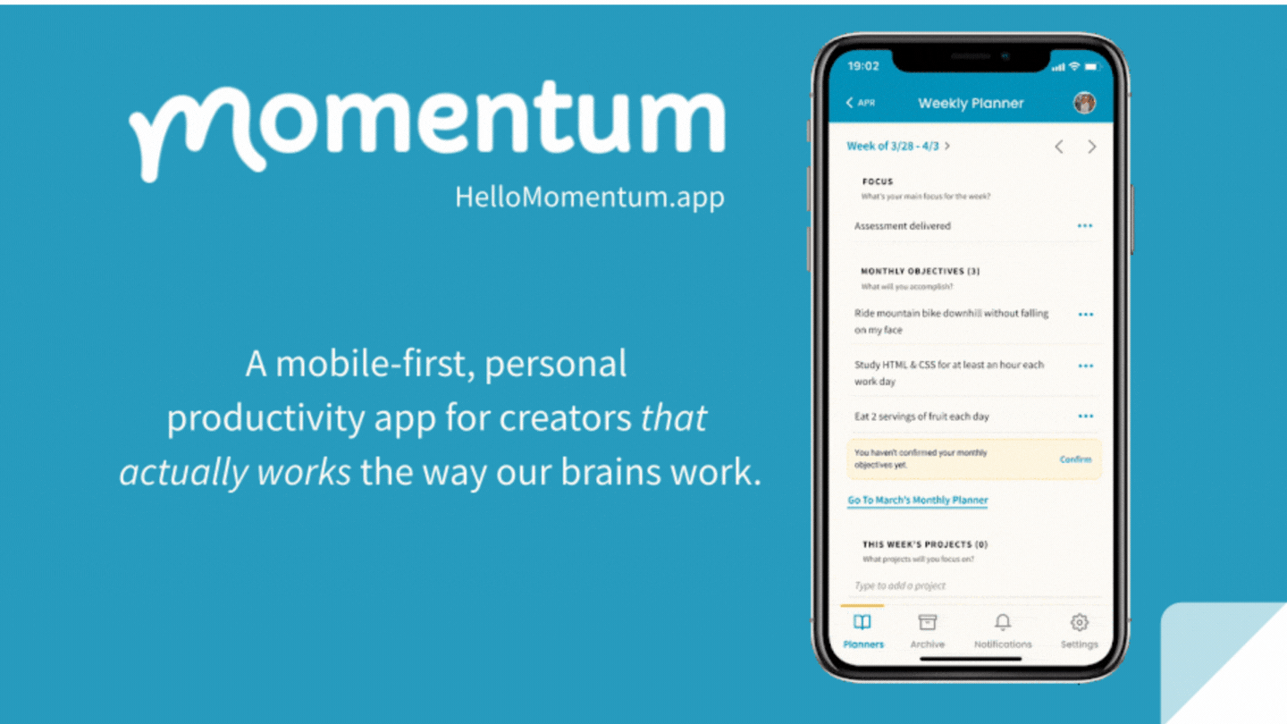 Meet Momentum: the productivity coach in your pocket. | Momentum ...