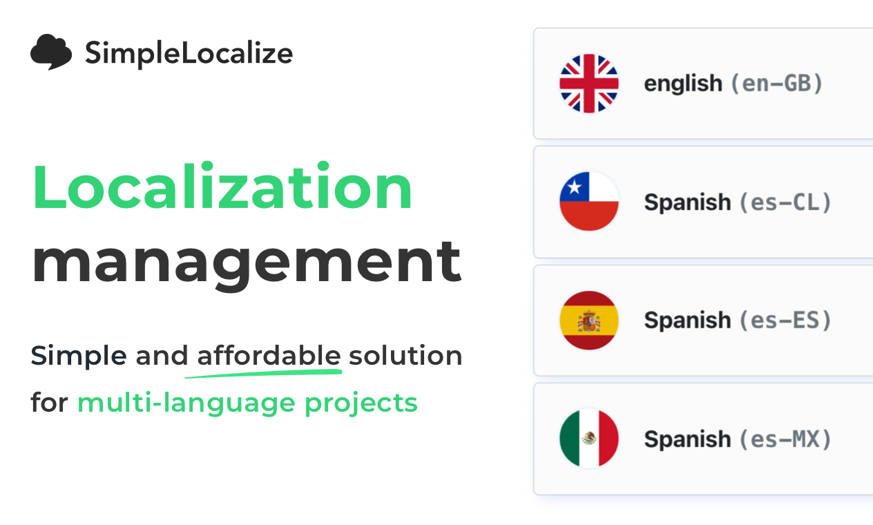 SimpleLocalize.io: Internationalization for Developers. | Product Hunt