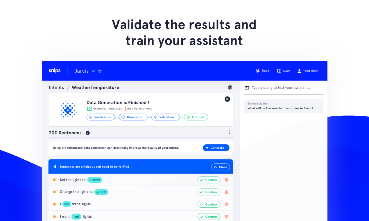 Data Generation by Snips: Generate training data for your ...