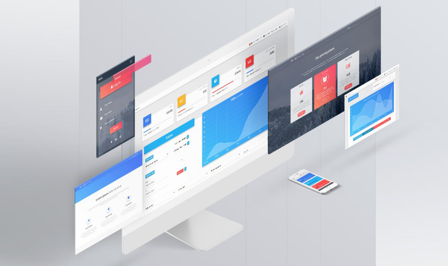 React Bootstrap Material UI Kit : p/md-bootstrap | Product Hunt