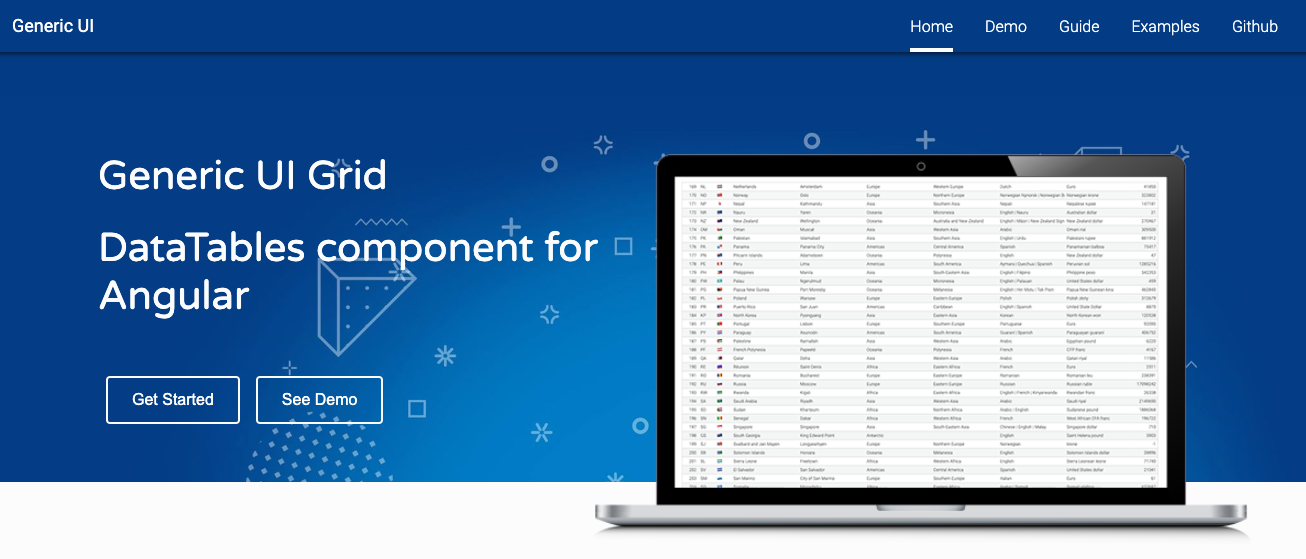 Generic Ui Grid: Generic UI Grid is one of the best free angular grid ...