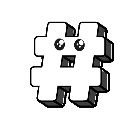 Hashtag Icon Gif