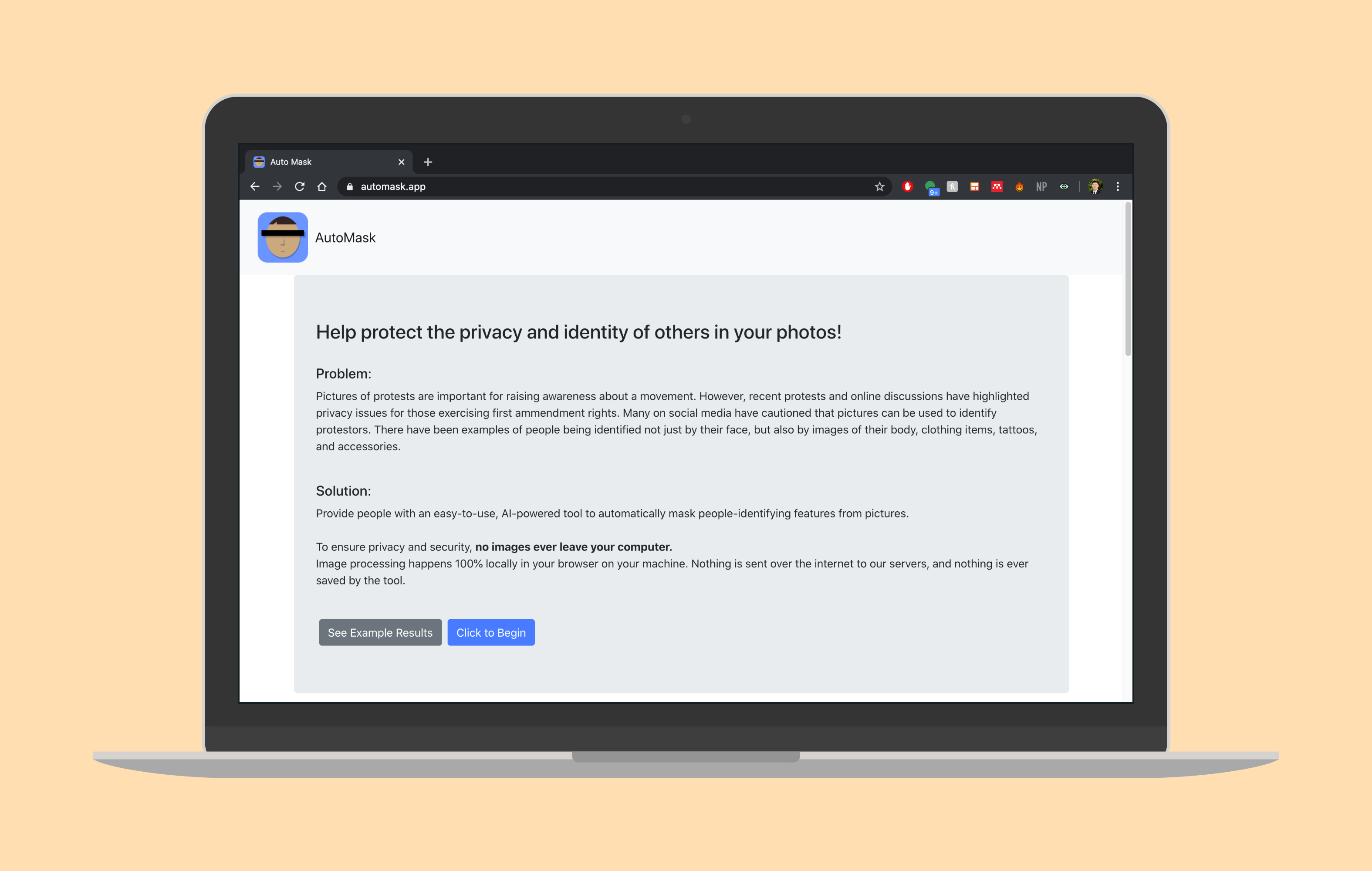 AutoMask: In-browser AI imaging tool to anonymize people in pictures ...