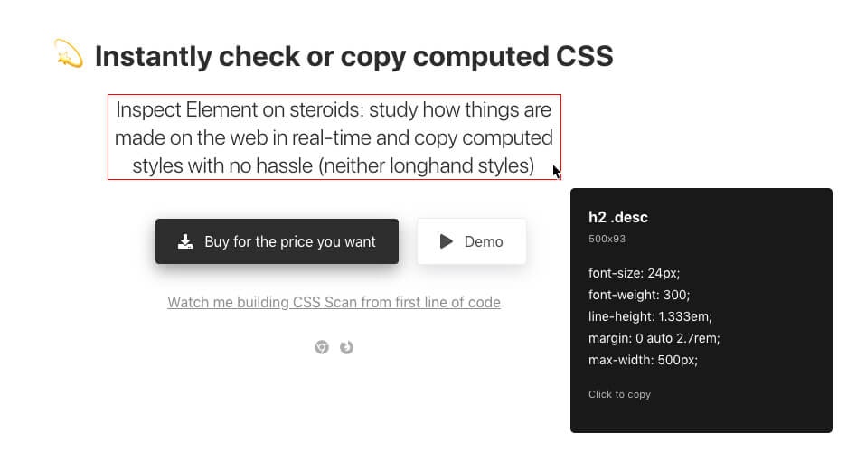 CSS Scan : p/css-scan | Product Hunt