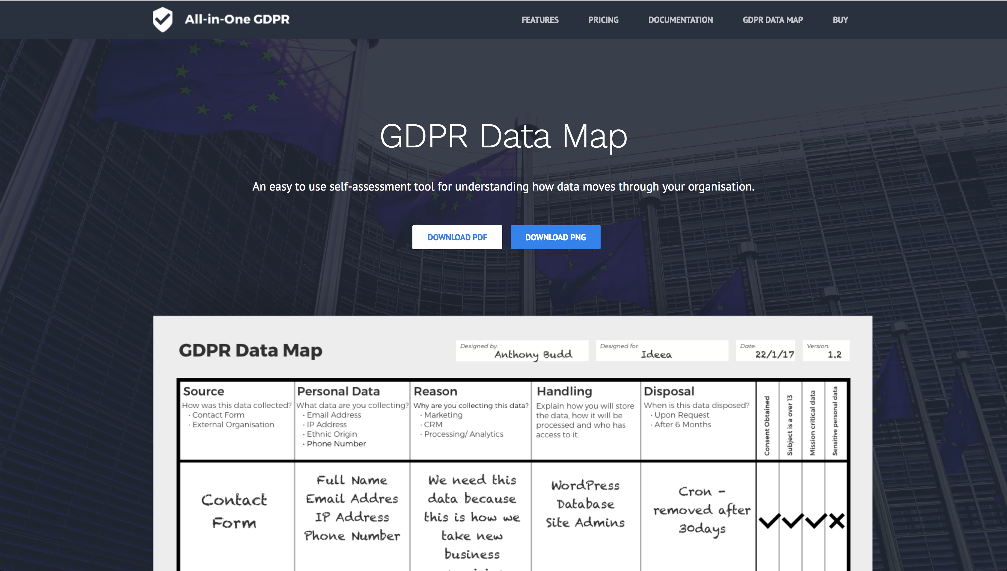 GDPR Data map: An easy to use self-assessment tool for GDPR | Product Hunt