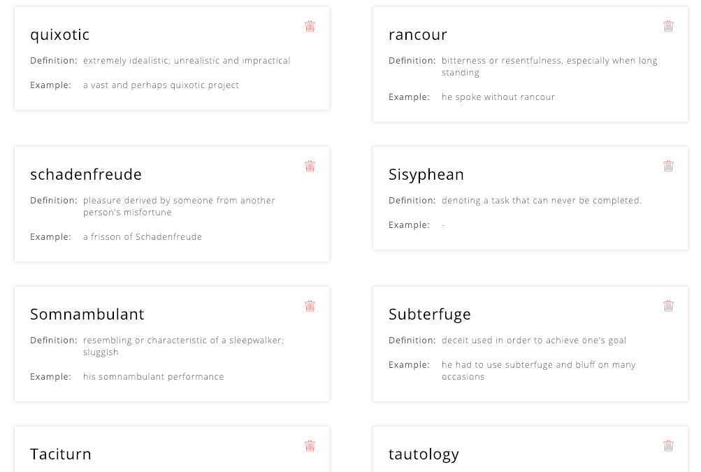 Trove: Search, learn and remember new words with Trove | Product Hunt
