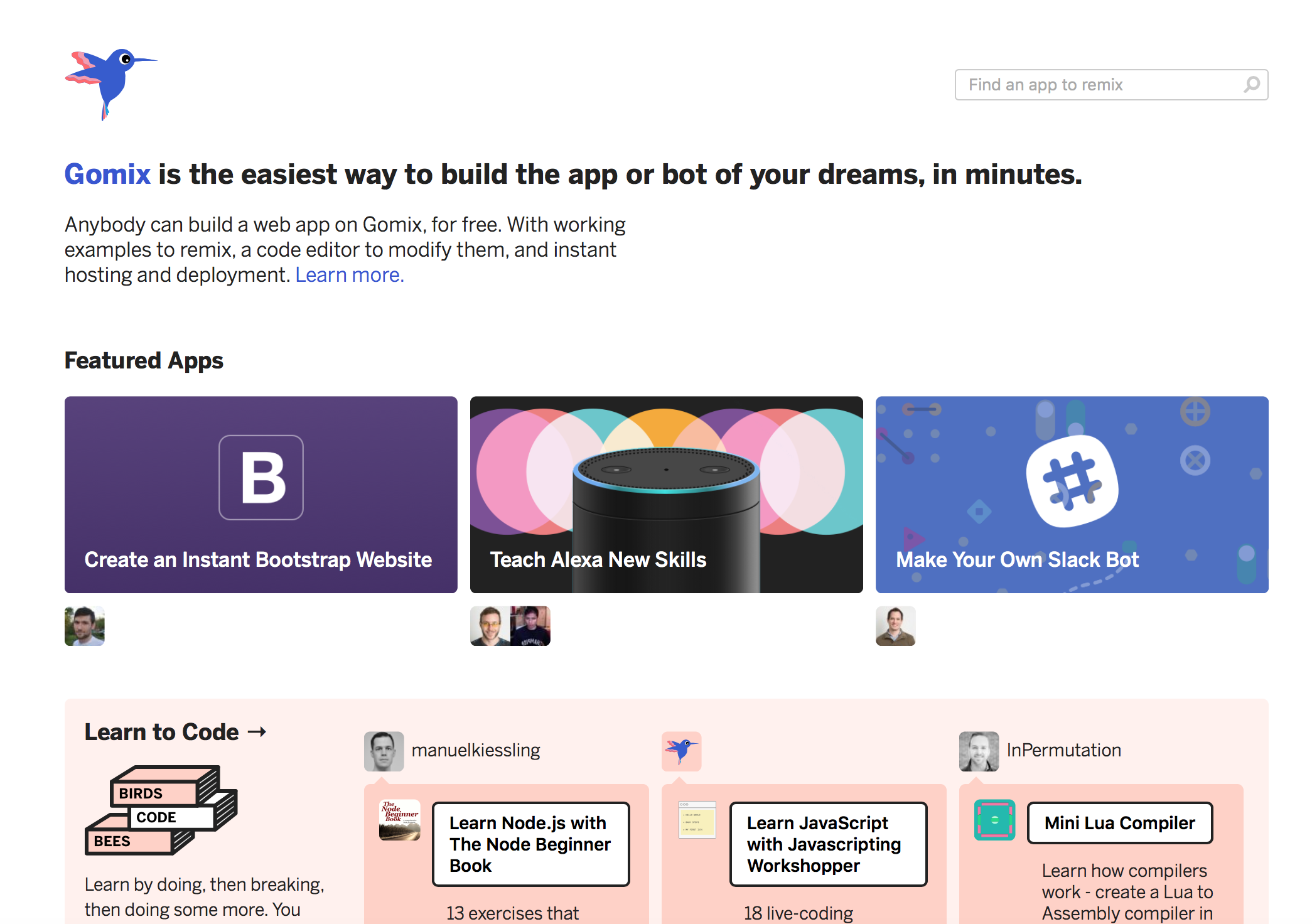 Gomix - Product Hunt
