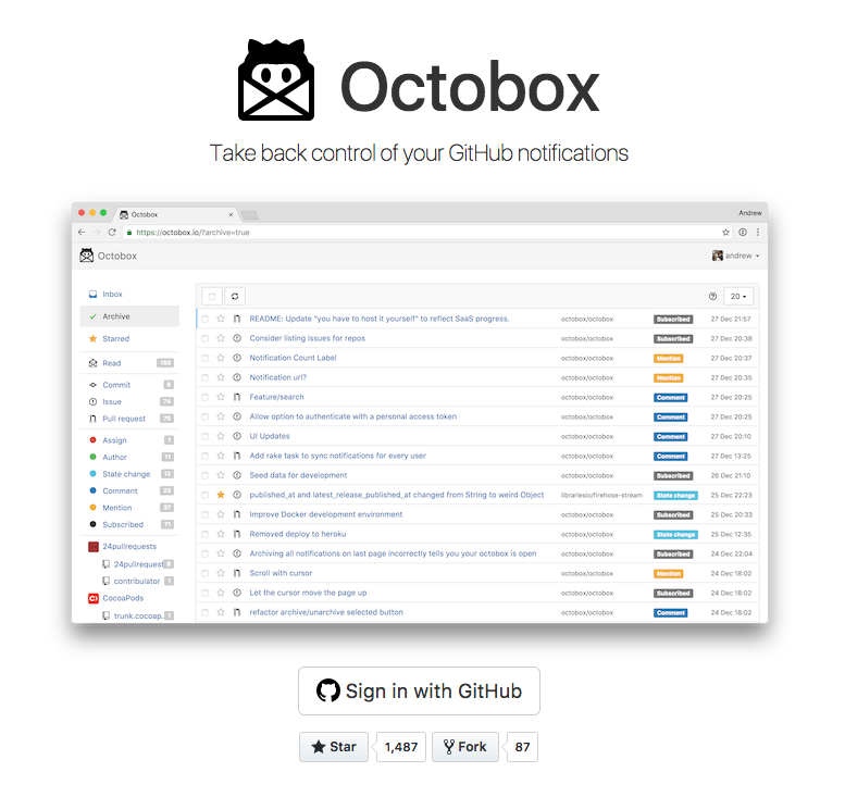 Octobox - Github Notifications - Product Information, Latest Updates ...