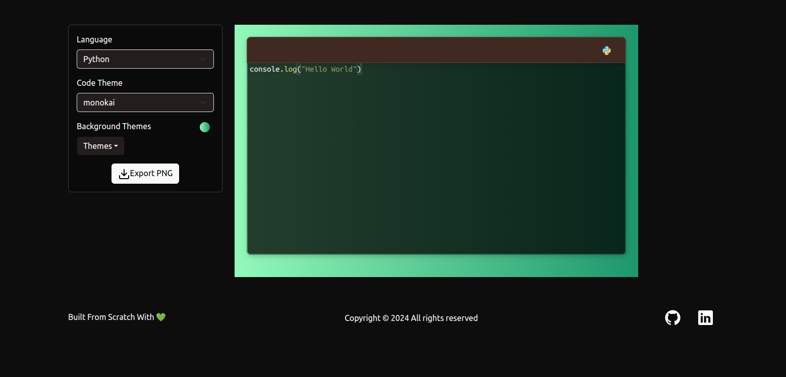 Codpic - Code To Image: Code to Image | Product Hunt