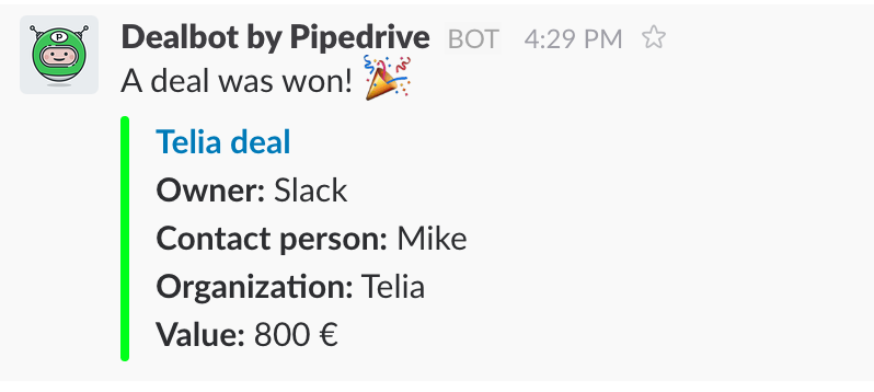 Dealbot by Pipedrive : p/pipedrive | Product Hunt