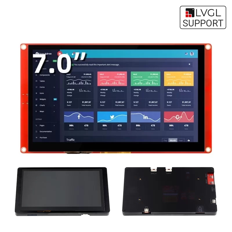 7.0" ESP32 Display-Arduino/LVGL Support: The module is perfect for IoT ...