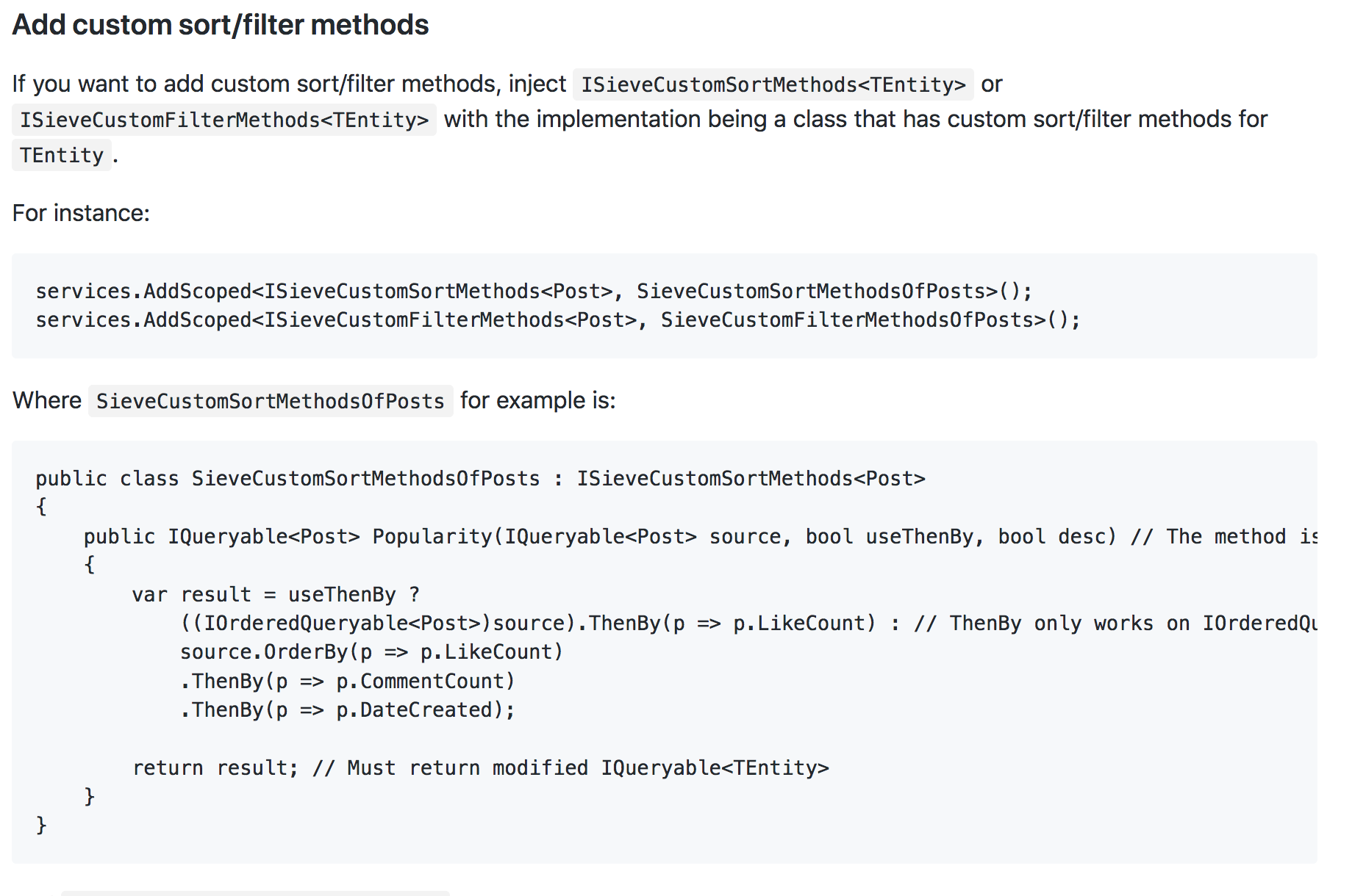 Sieve: Easy sorting, filtering and pagination for .NET core | Product Hunt