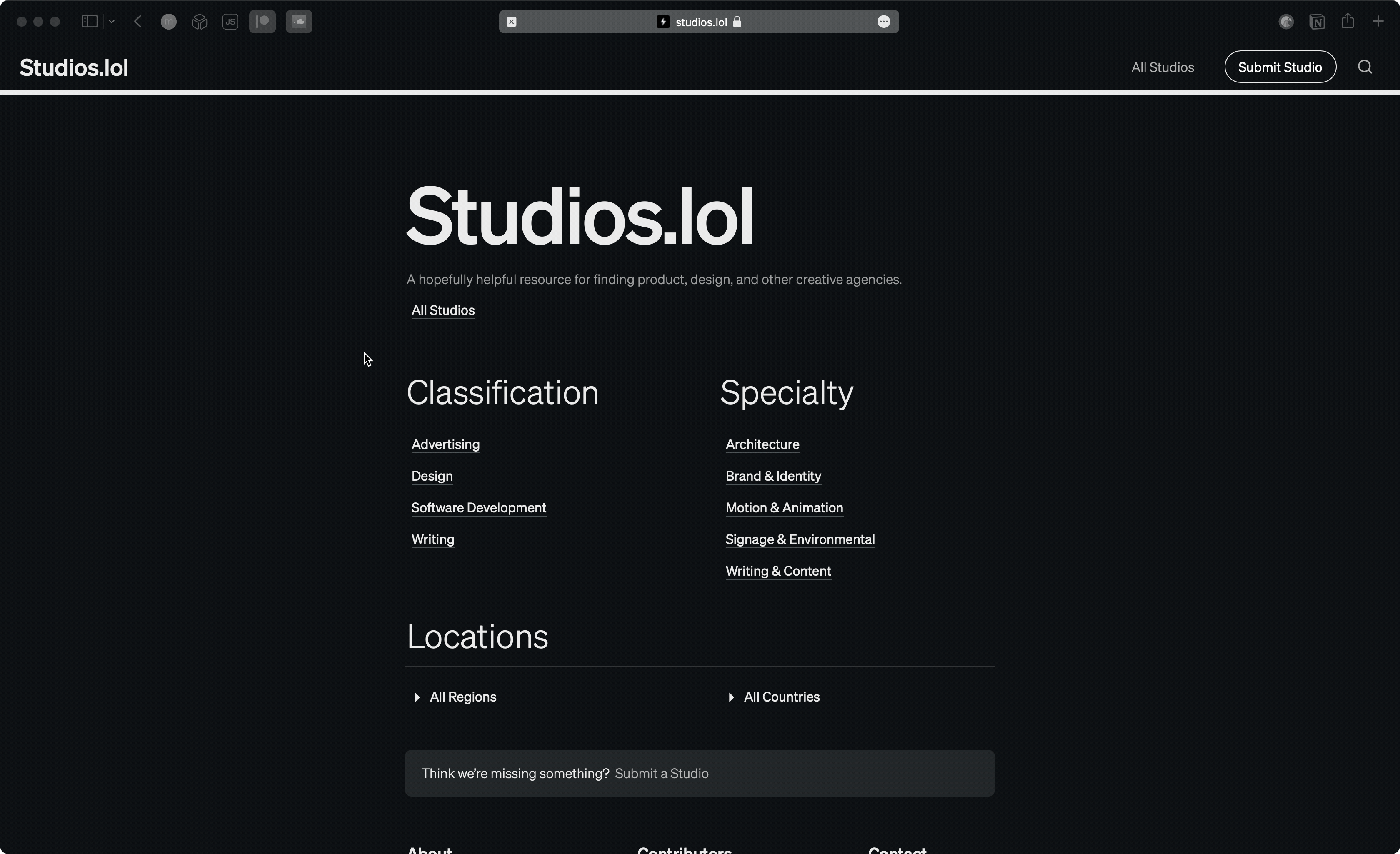Studios.lol: Discover product, design, and other creative agencies ...