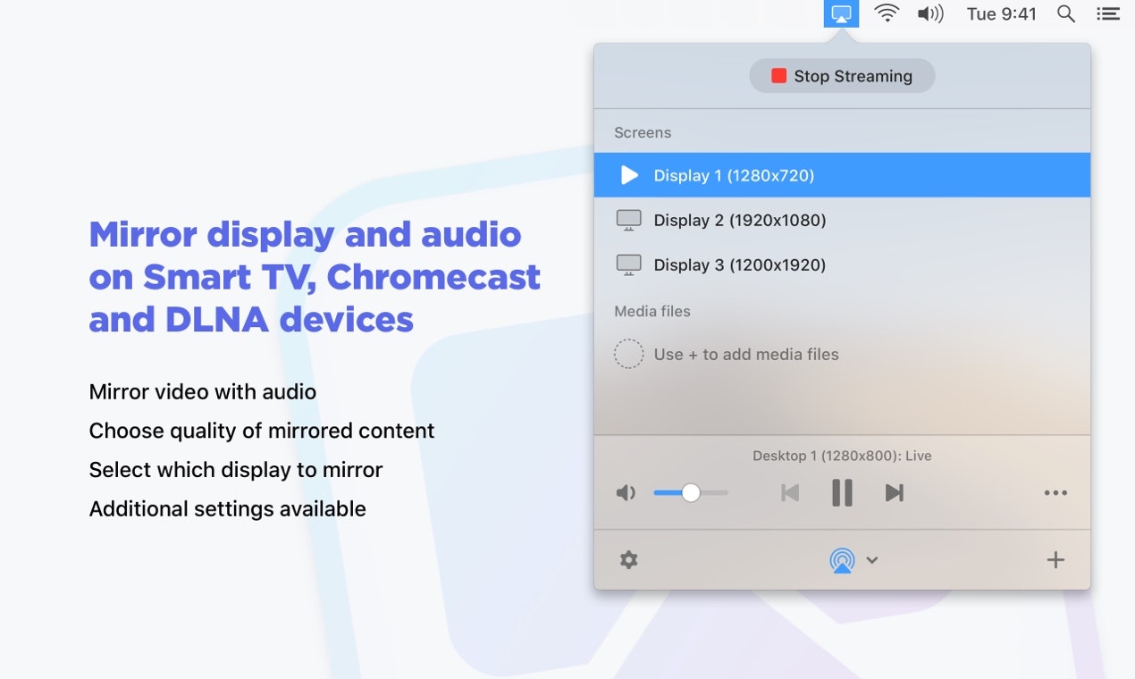 JustStream 2.0 - Screen-mirroring and streaming software for Mac ...