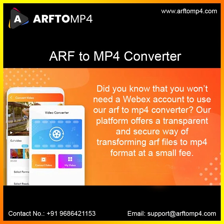 ARF TO MP4 CONVERTER: ARFTOMP4 is a software that helps to convert arf ...