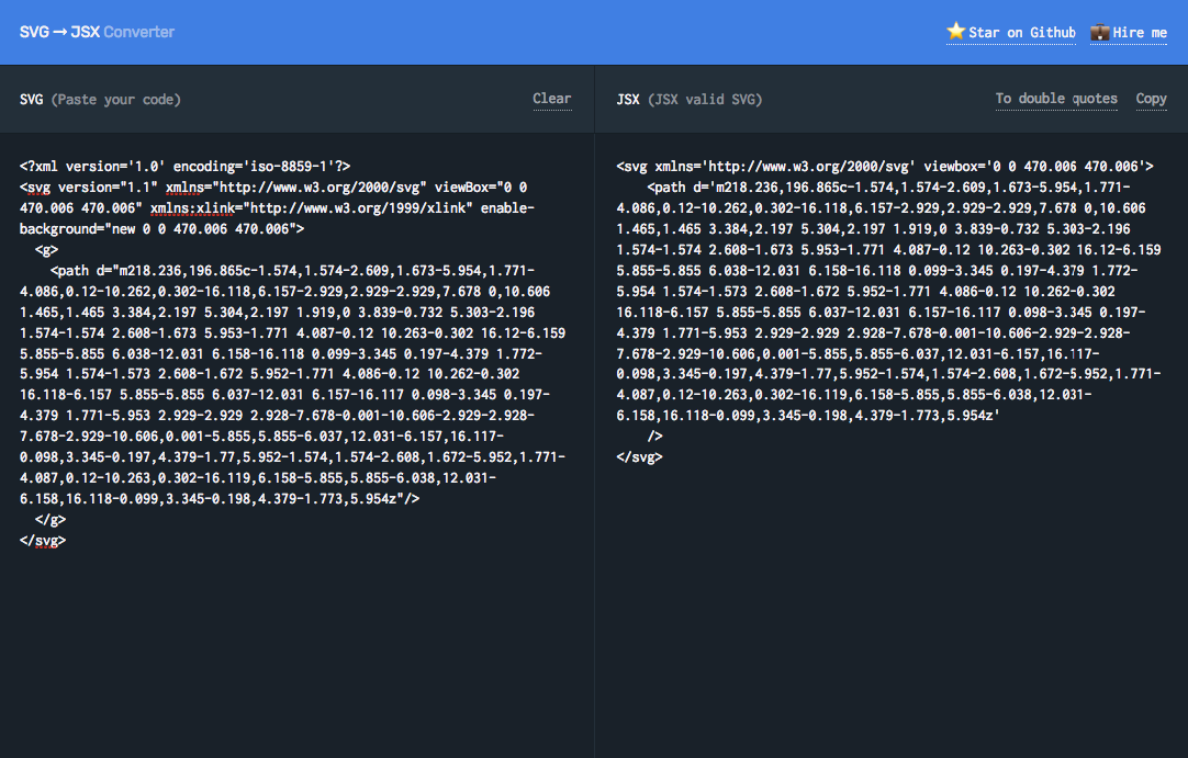 SVG to JSX Product Information and Latest Updates (2025) | Product Hunt